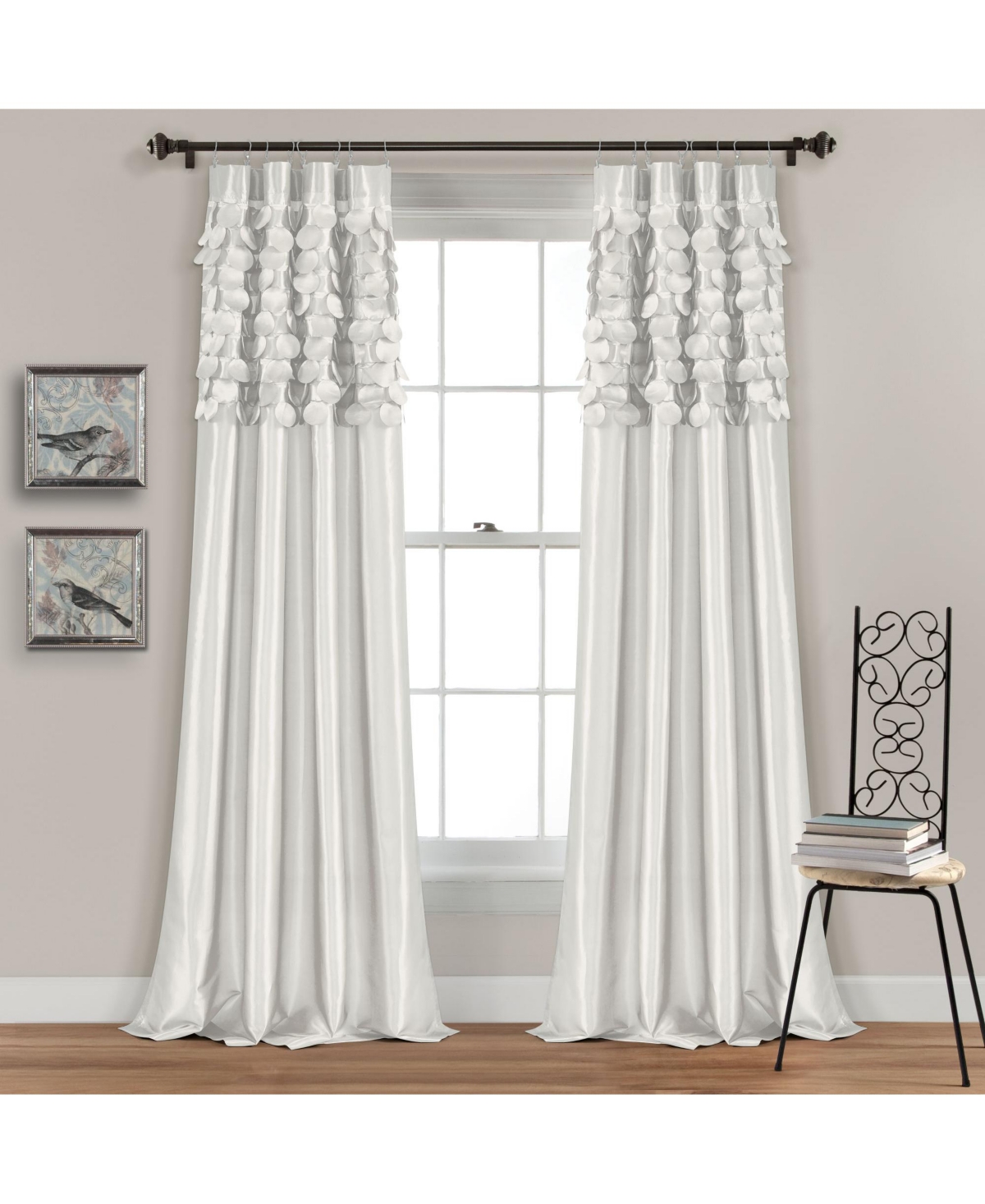 Click here for Lush Decor Circle Dream Window Curtain Panels - Wh... prices
