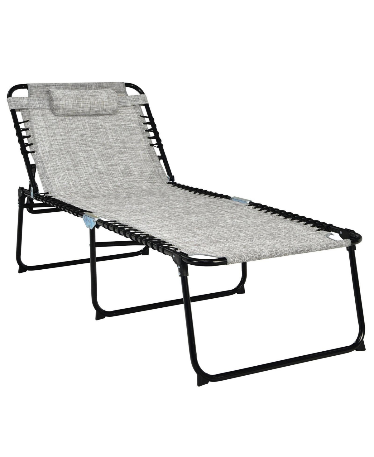 Click here for Slickblue 4 Position Folding Lounge Chaise with Ad... prices