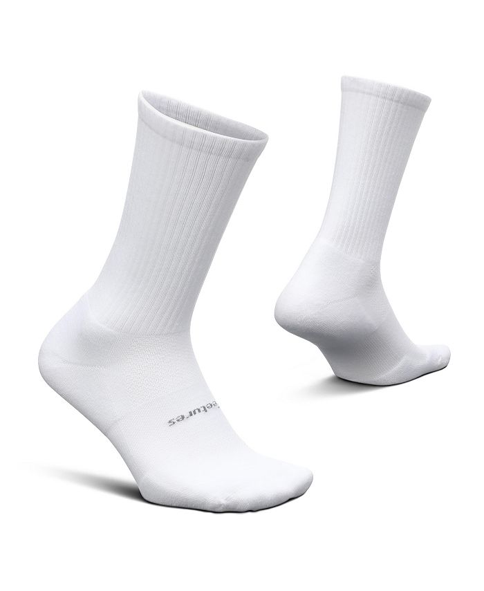 Feetures Men's High Performance Cushion Classic Crew Sock for Women & Men - Moisture-Wicking ...