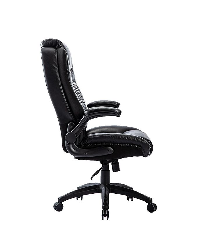 Simplie Fun Big & Tall 400Lb Ergonomic Leather Office Chair Executive ...