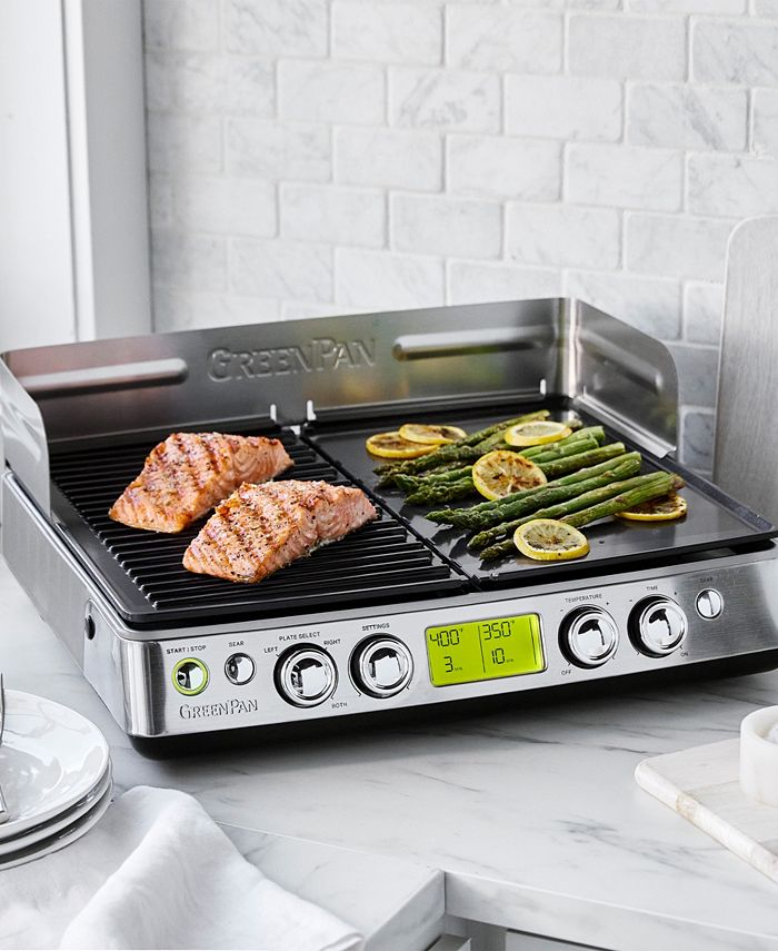 GreenPan Elite XL Smoke-Less Grill Griddle - Macy's