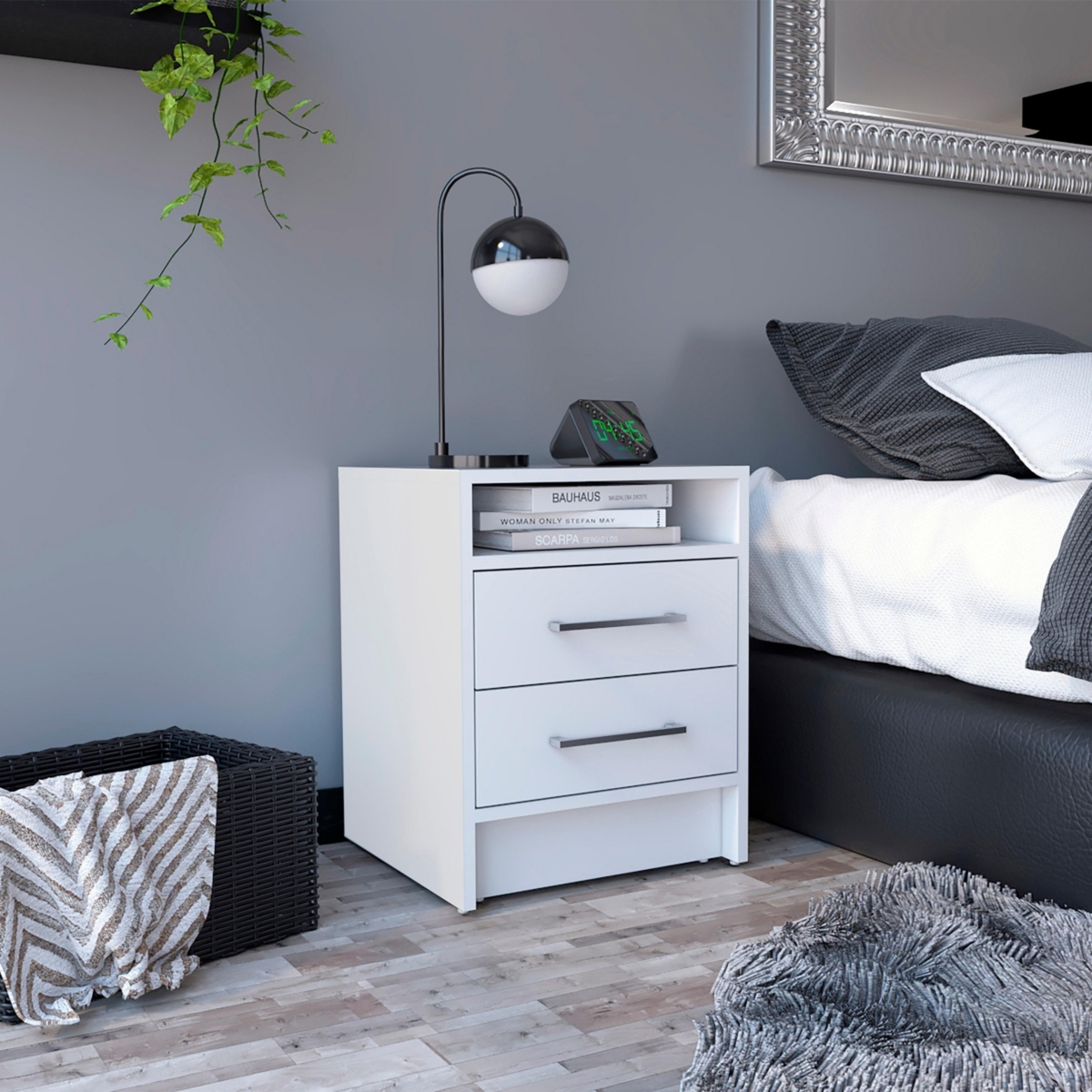 Click here for Streamdale Eter Nightstand  Superior Top  Two Draw... prices