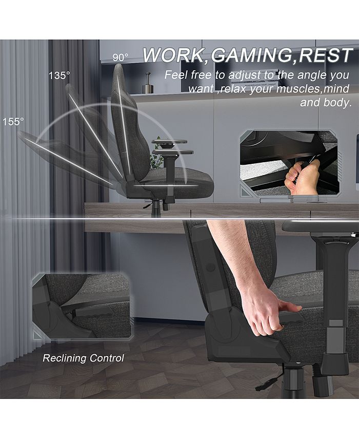 Simplie Fun Ergonomic PC Gaming Chair with Lumbar Support - Macy's