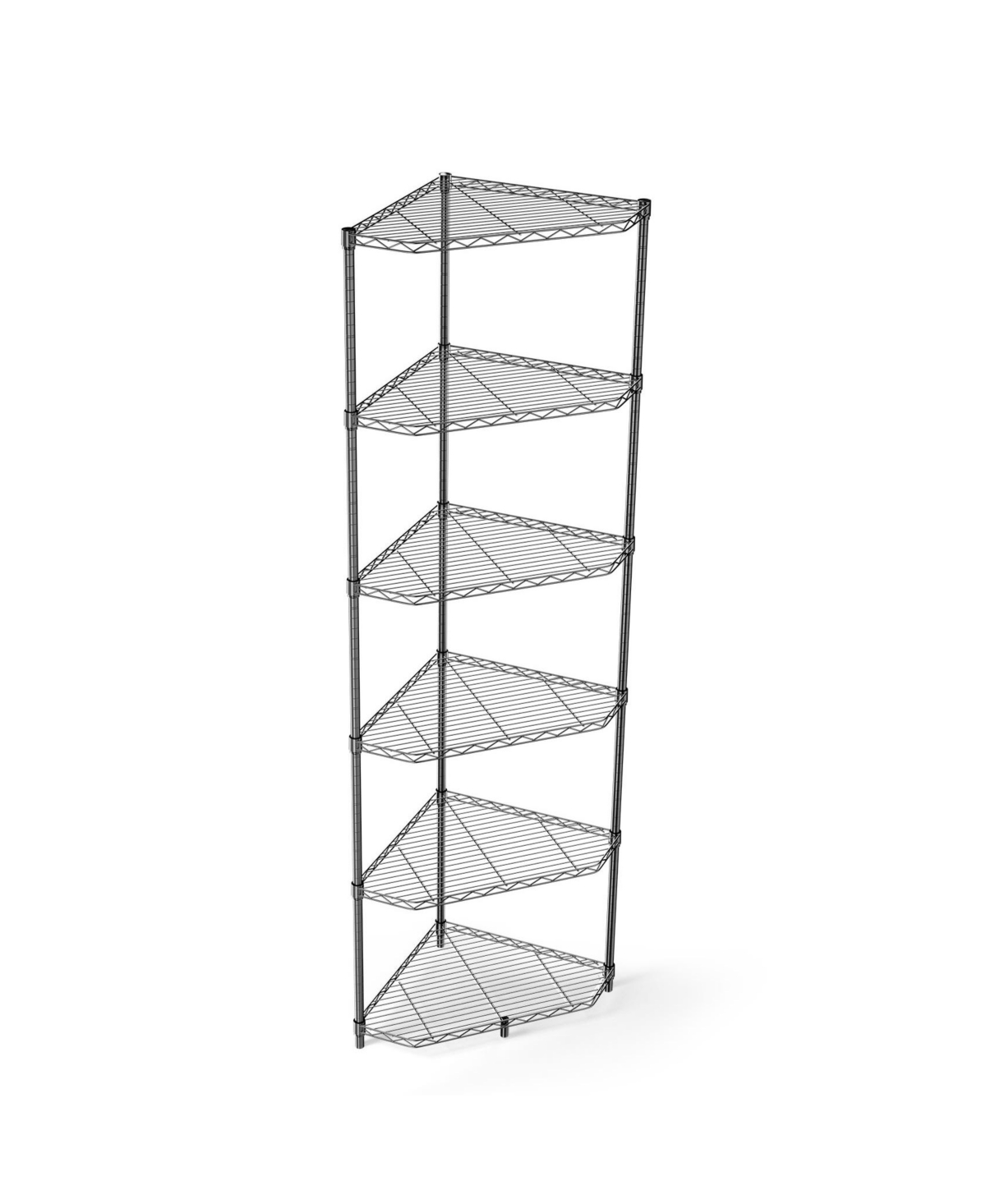 Click here for Streamdale Multi-Purpose Metal Corner Shelf (Black... prices