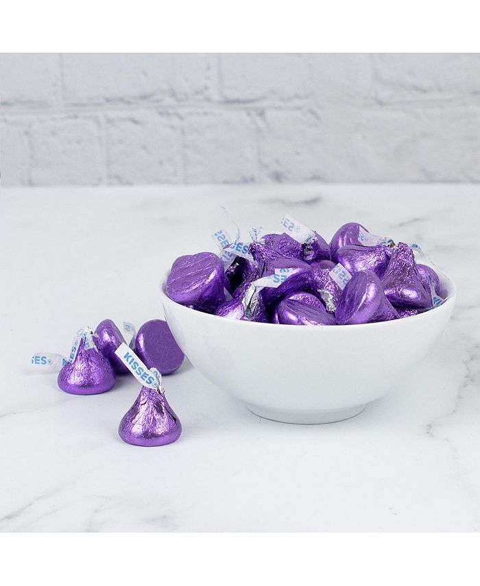 Just Candy Purple Hershey's Kisses Candy Milk Chocolates - Macy's
