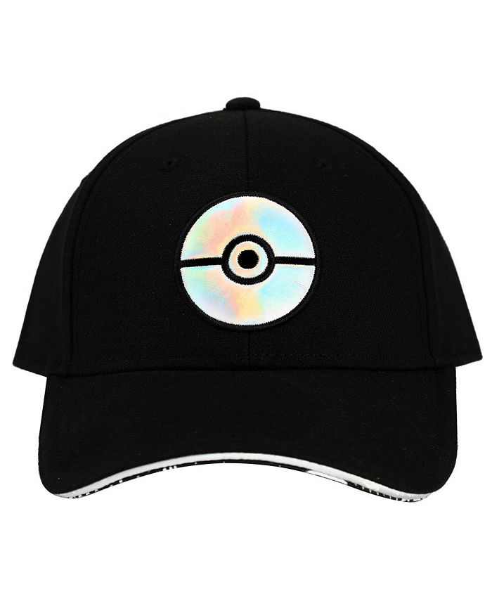 Pokemon Men's Pokemon Adult Holographic PU Pokeball Black Elite Flex ...