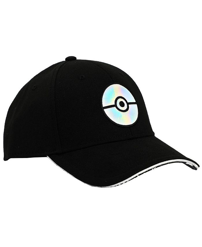Pokemon Men's Pokemon Adult Holographic PU Pokeball Black Elite Flex ...