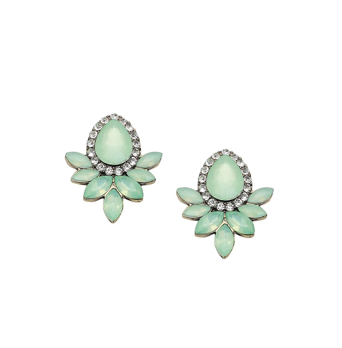 Click here for Sohi Womens Marquise Drop Earrings - Green prices