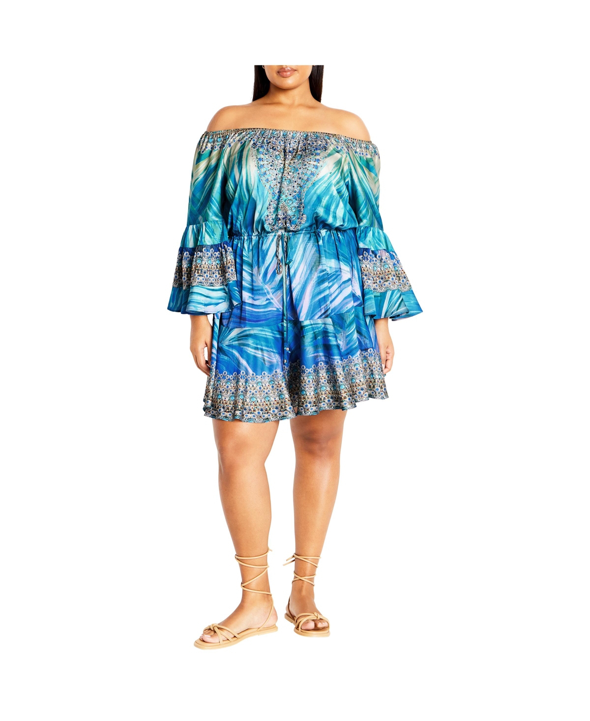 Click here for City Chic Womens Summer Nights Dress - Afterglow prices