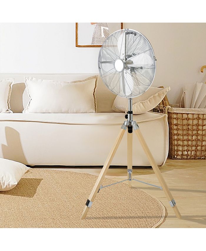 Simplie Fun Simple Deluxe Retro Tripod Fan, Home Air Circulation ...