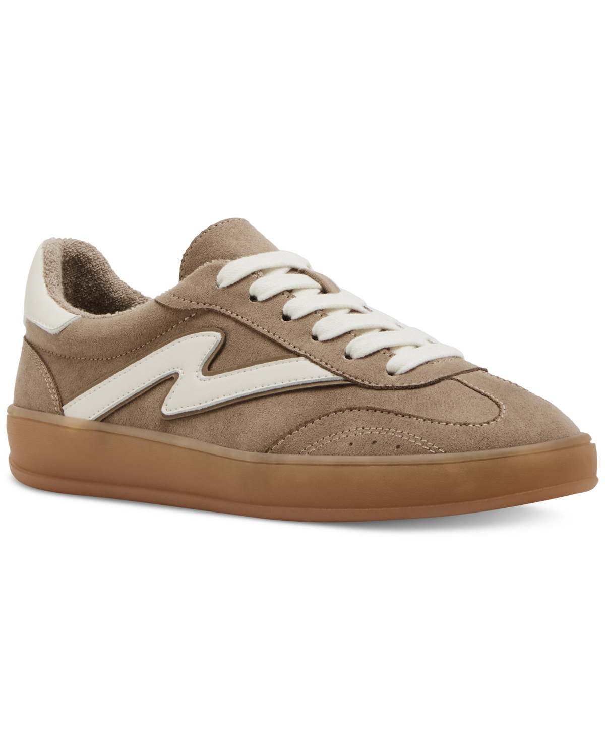 Click here for Madden Girl Giia Lace-Up Low-Top Sneakers - Dark T... prices