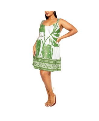 CITY CHIC Women's Peta Print Dress - Macy's