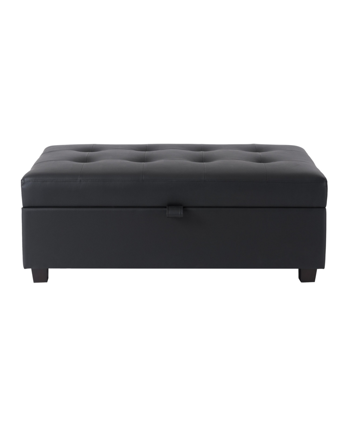 Click here for Amber & Emily Extra Large Storage Ottoman - Black prices