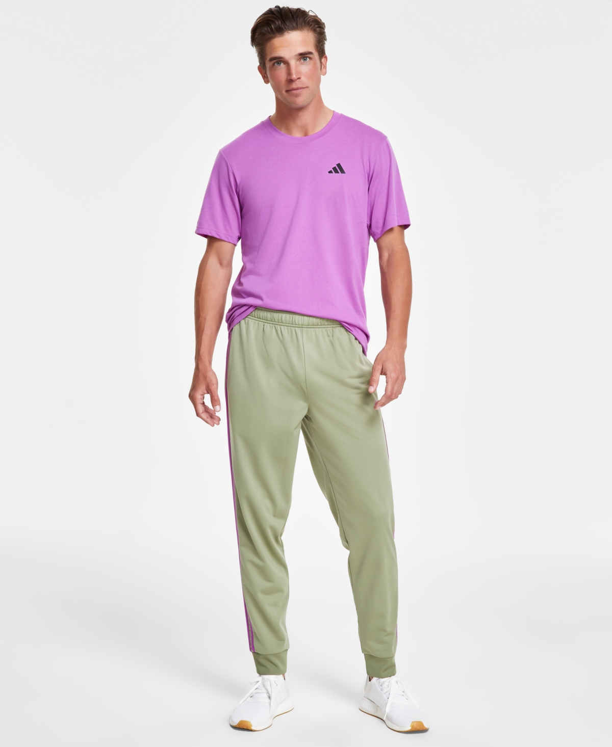 Click here for adidas Mens Tricot Jogger Pants - Tent Green/Purpl... prices