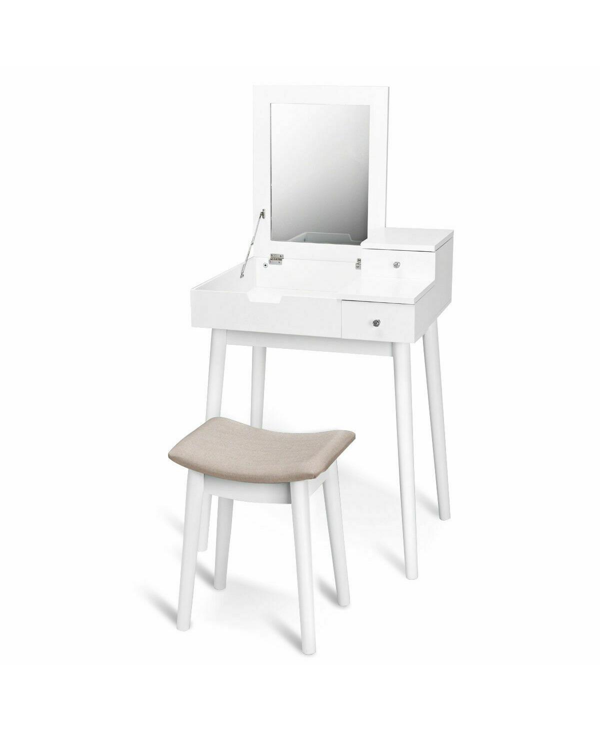Click here for Sugift Vanity Dressing Table Set Flip Mirror Desk... prices