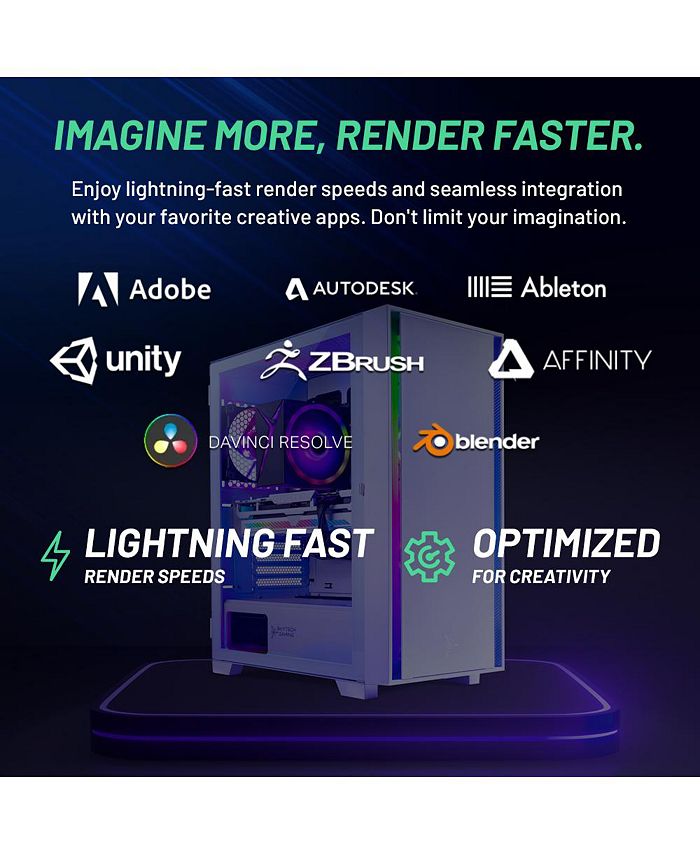 Skytech Gaming Skytech Shiva Gaming PC Desktop, Ryzen 5 5600X, RTX 4060 ...