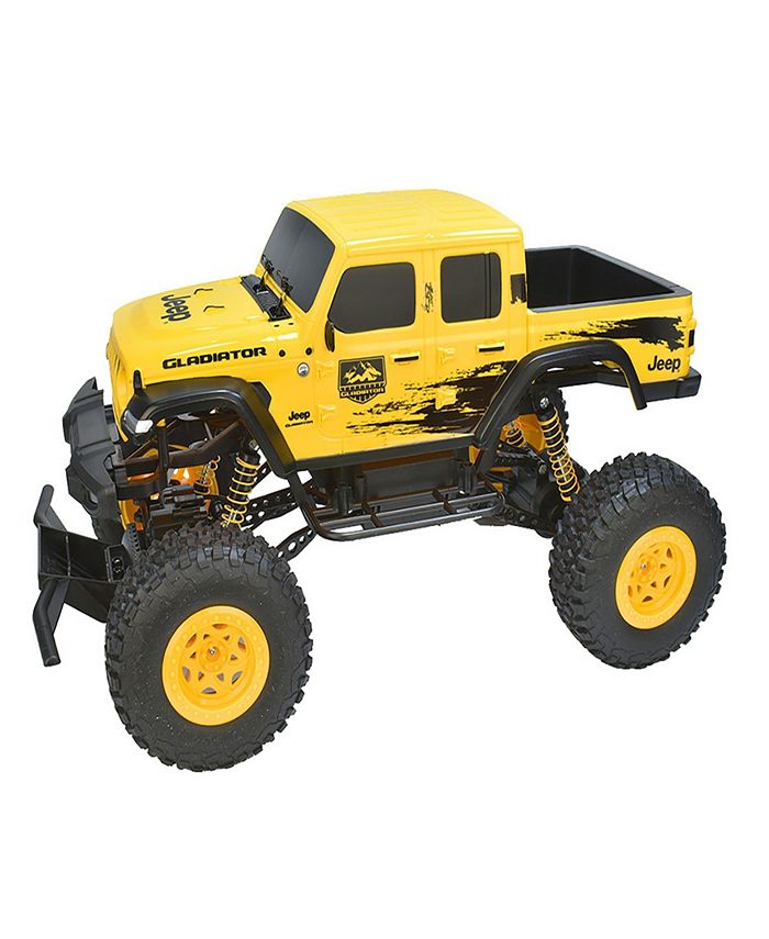 Toy Shock Jeep Yellow Gladiator 4WD RC Car - Macy's