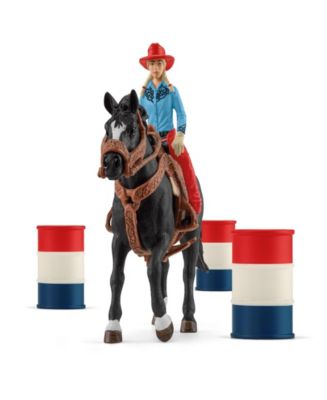 Schleich Farm World Cowgirl Barrel Racing Fun Playset - Macy's