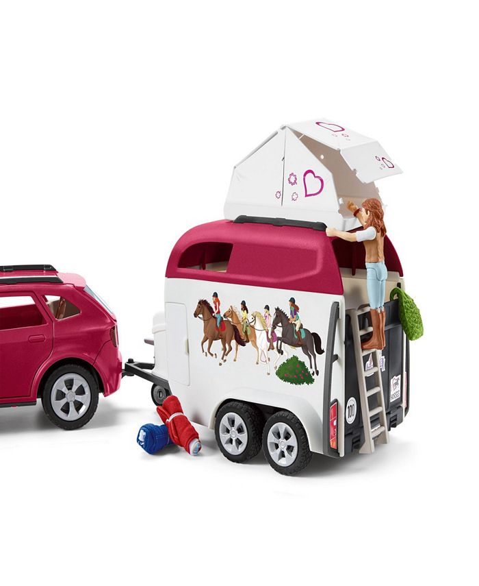 Schleich Horse Club Horse Adventures With Car Trailer Playset - Macy's