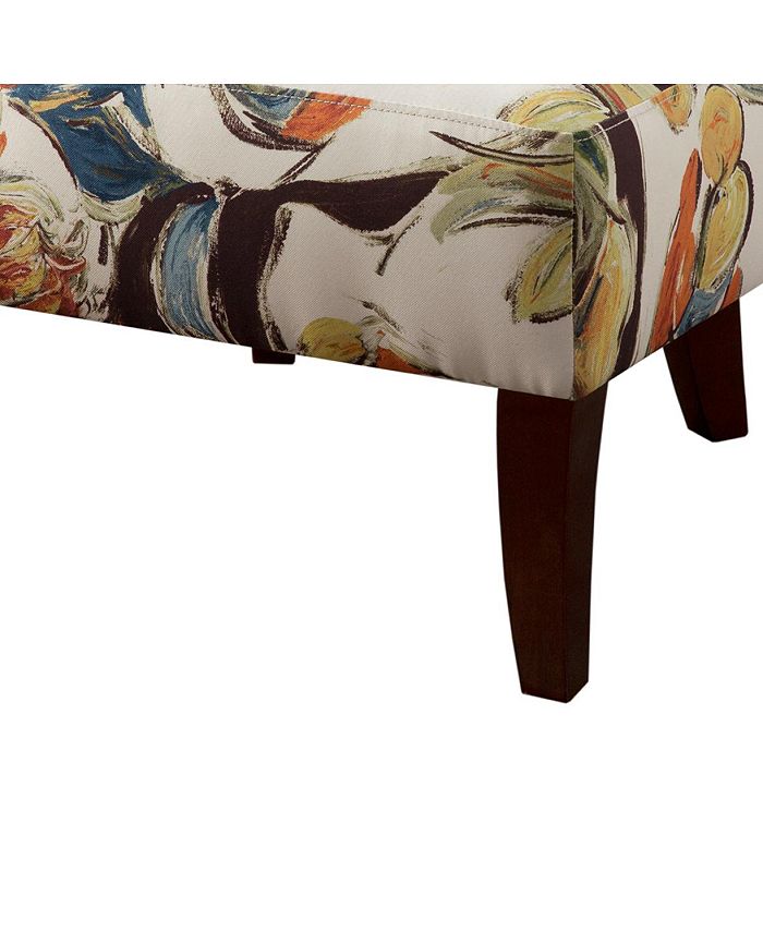 Simplie Fun Erika Hourglass Tufted Armless Chair - Macy's