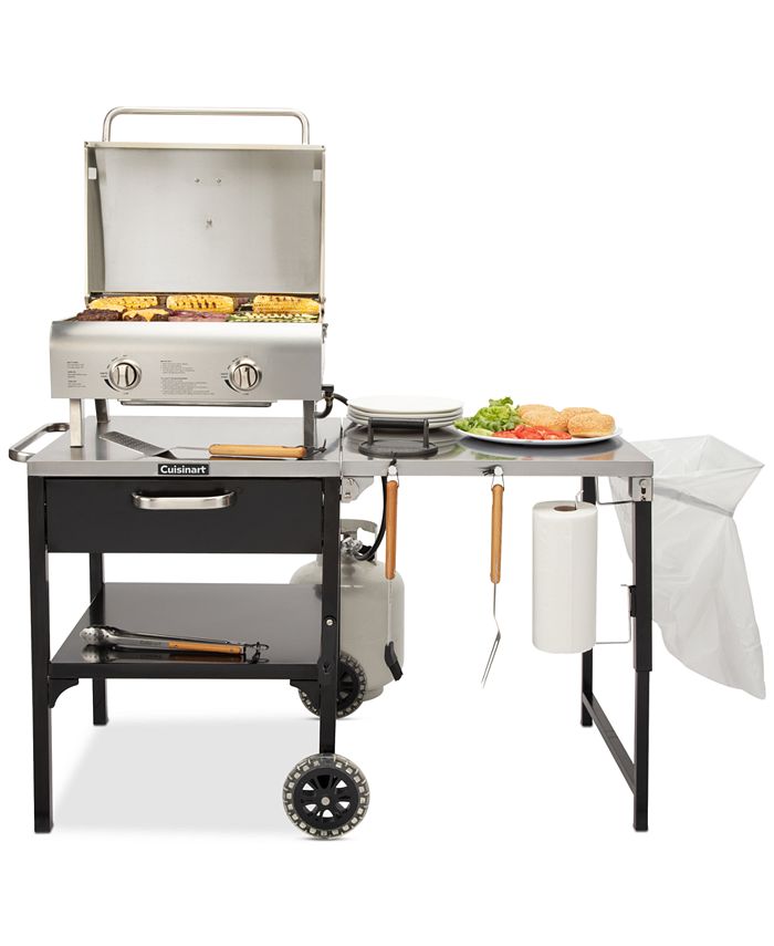Cuisinart Stainless Steel Prep 'n Cook Outdoor Table Grill Stand - Macy's