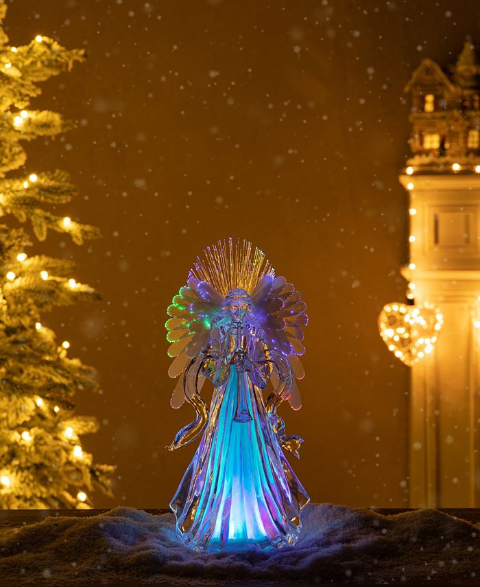 Glitzhome 12 H Acrylic Light Emitting Diode Color Changing Lighted ...