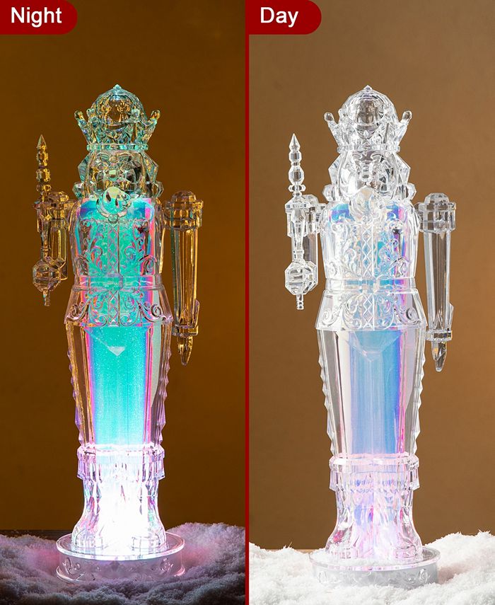 Glitzhome 18 H Acrylic Light Emitting Diode Color Changing Lighted ...