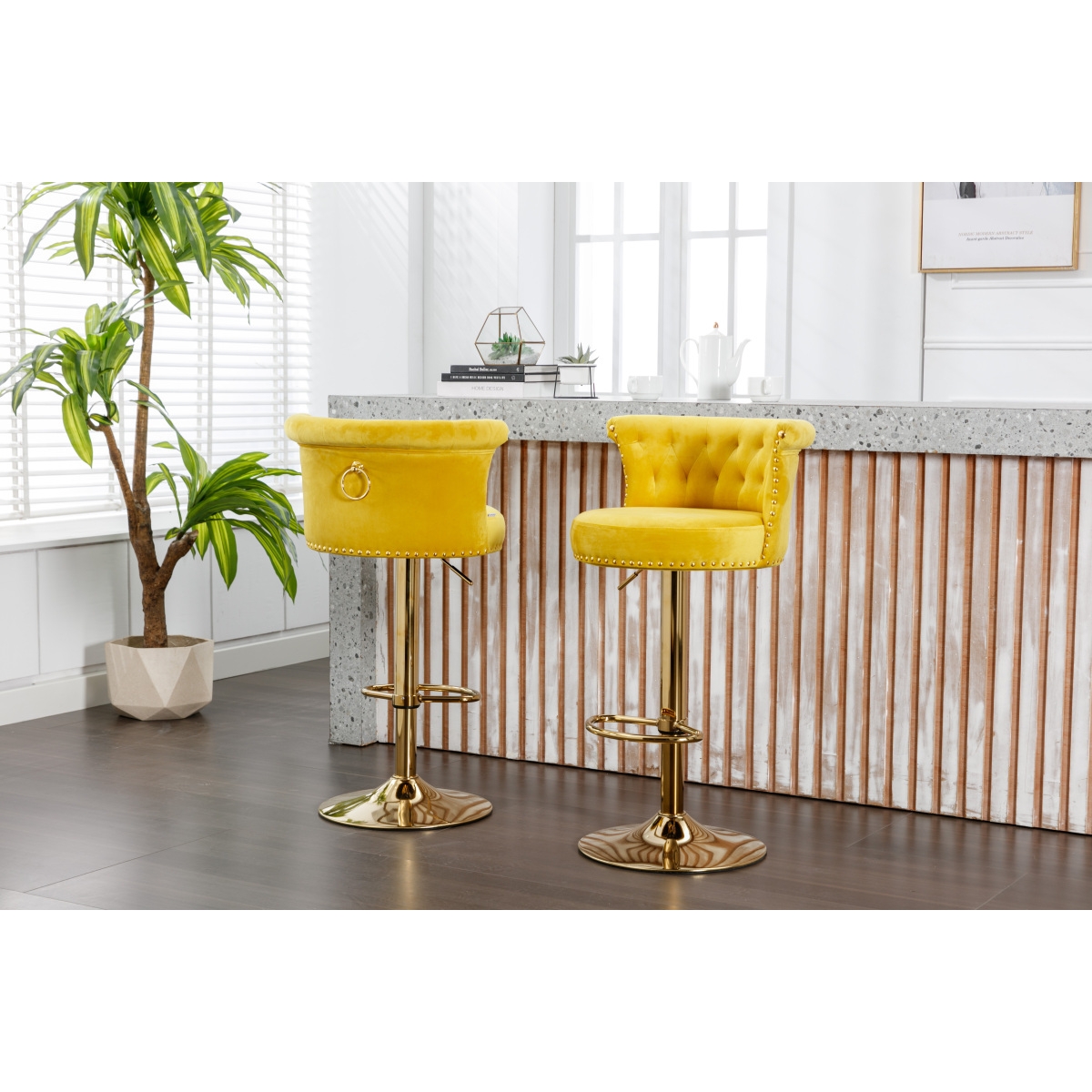 Click here for Simplie Fun Adjustable Swivel Bar Stools Set for K... prices