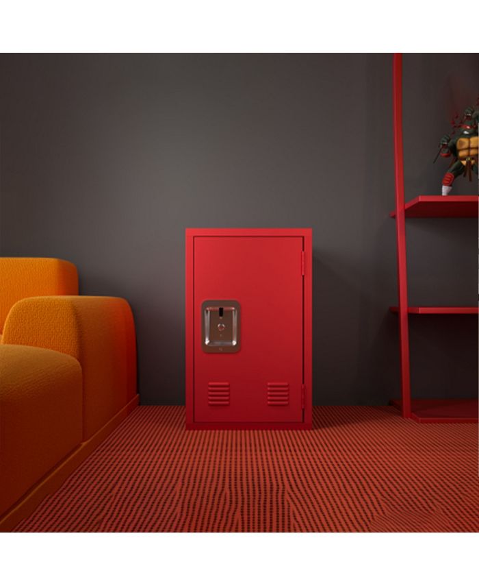 Simplie Fun Elegant Red Metal Locker Storage Cabinet - Assembly ...