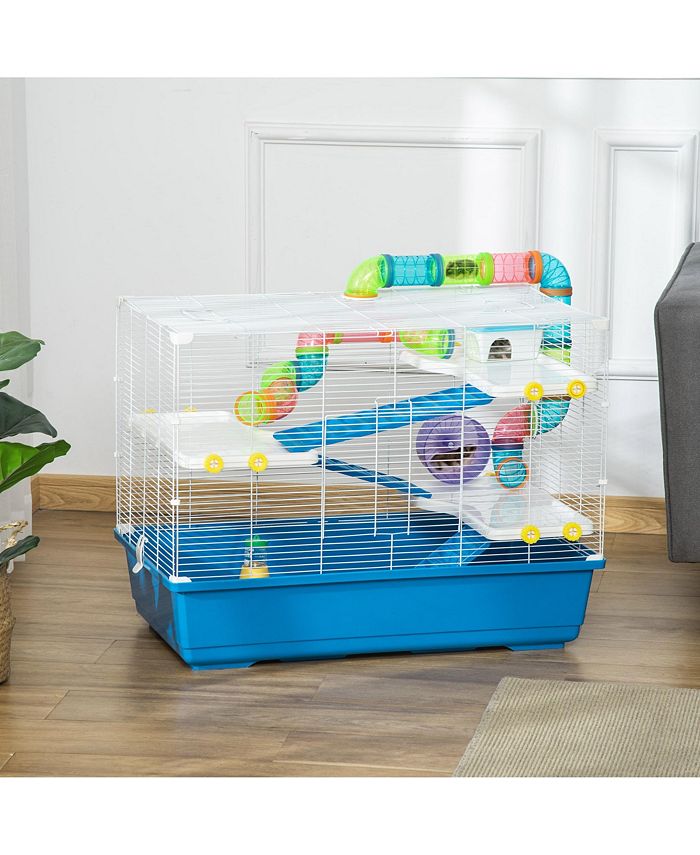 Simplie Fun 31" Extra Large Hamster Cage with Tubes and Tunnels, 4 Tier ...
