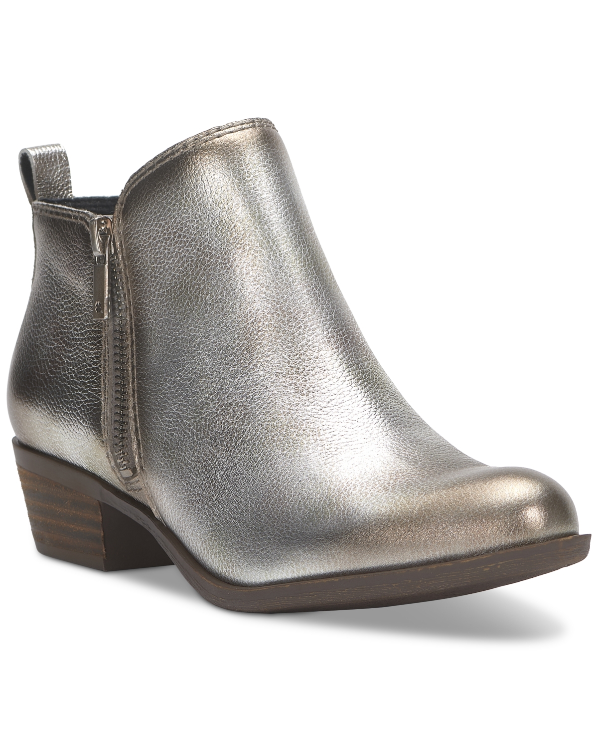 Click here for Lucky Brand Womens Basel Ankle Booties - Silver Le... prices