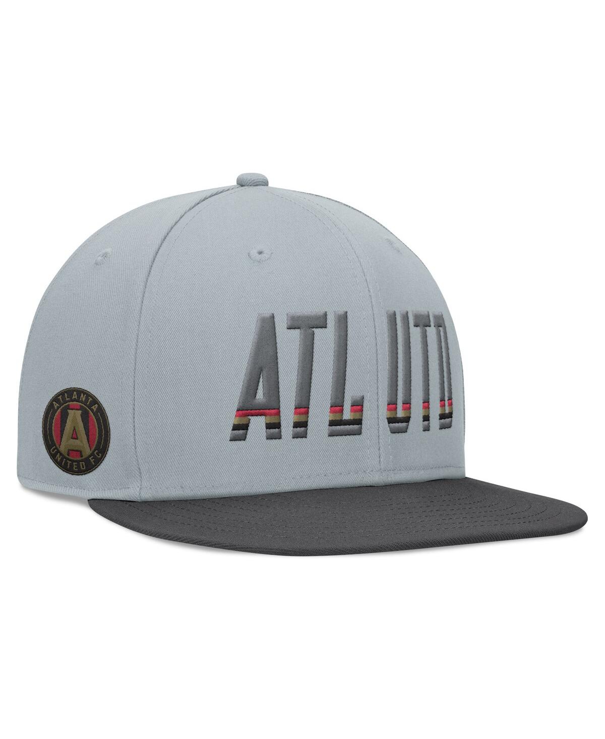 Click here for Fanatics Mens Gray Atlanta United Fc Smoke Snapbac... prices