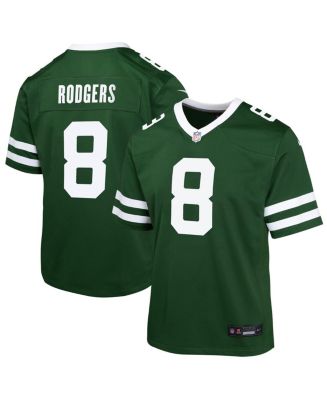 Nike Big Boys and Girls Aaron Rodgers Gotham New York Jets Game Jersey ...