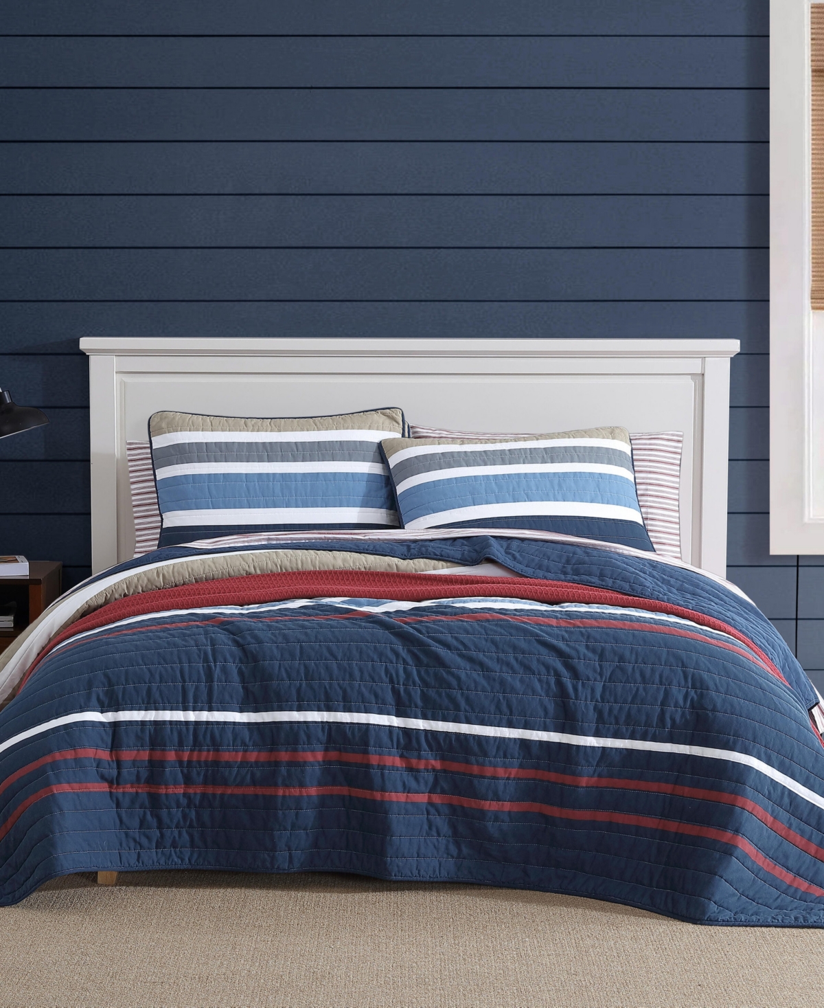 Click here for Nautica Bradford Reversible 2 Piece Quilt Set  Twi... prices