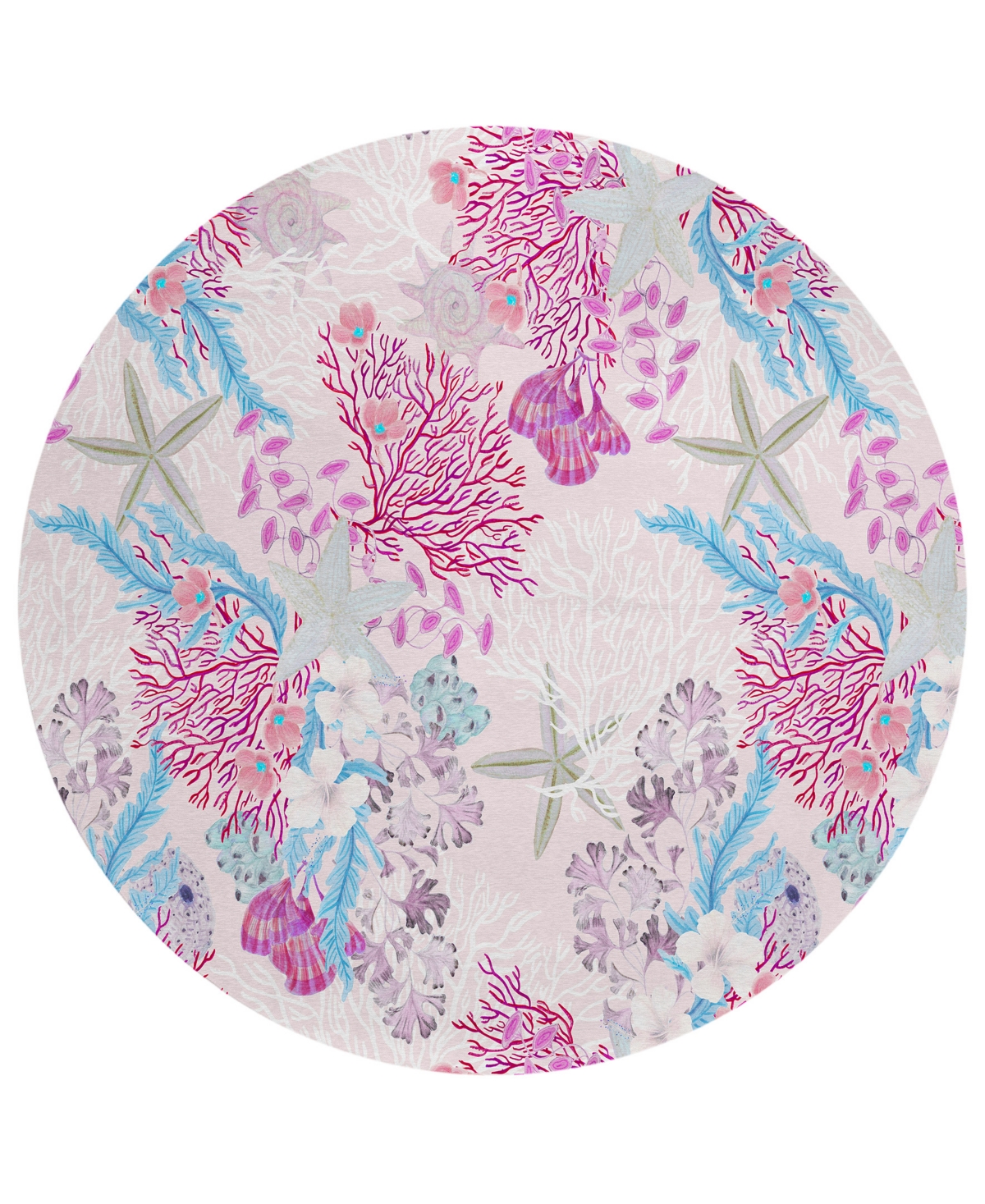 Click here for Dalyn Seabreeze SZ1 8x8 Round Area Rug - Rose prices
