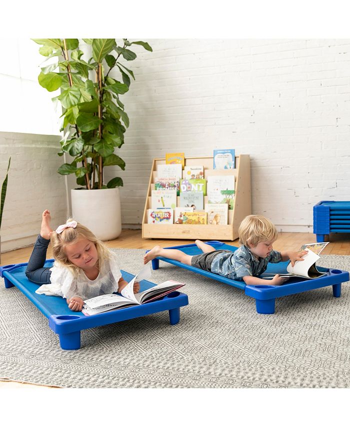 ECR4Kids Kids Streamline Cot, Standard Size, Blue, 6-Pack - Macy's