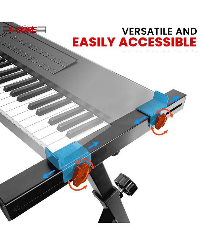 5 Core Keyboard Stand Z Style Height Width Adjustable Portable Heavy ...