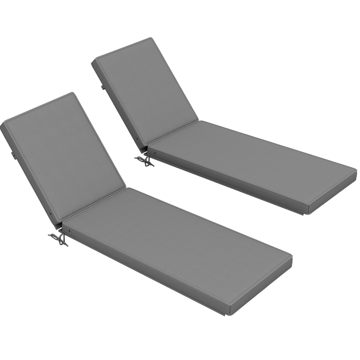Click here for Outsunny 2 Lounge Chair Cushions  72"x21"... prices