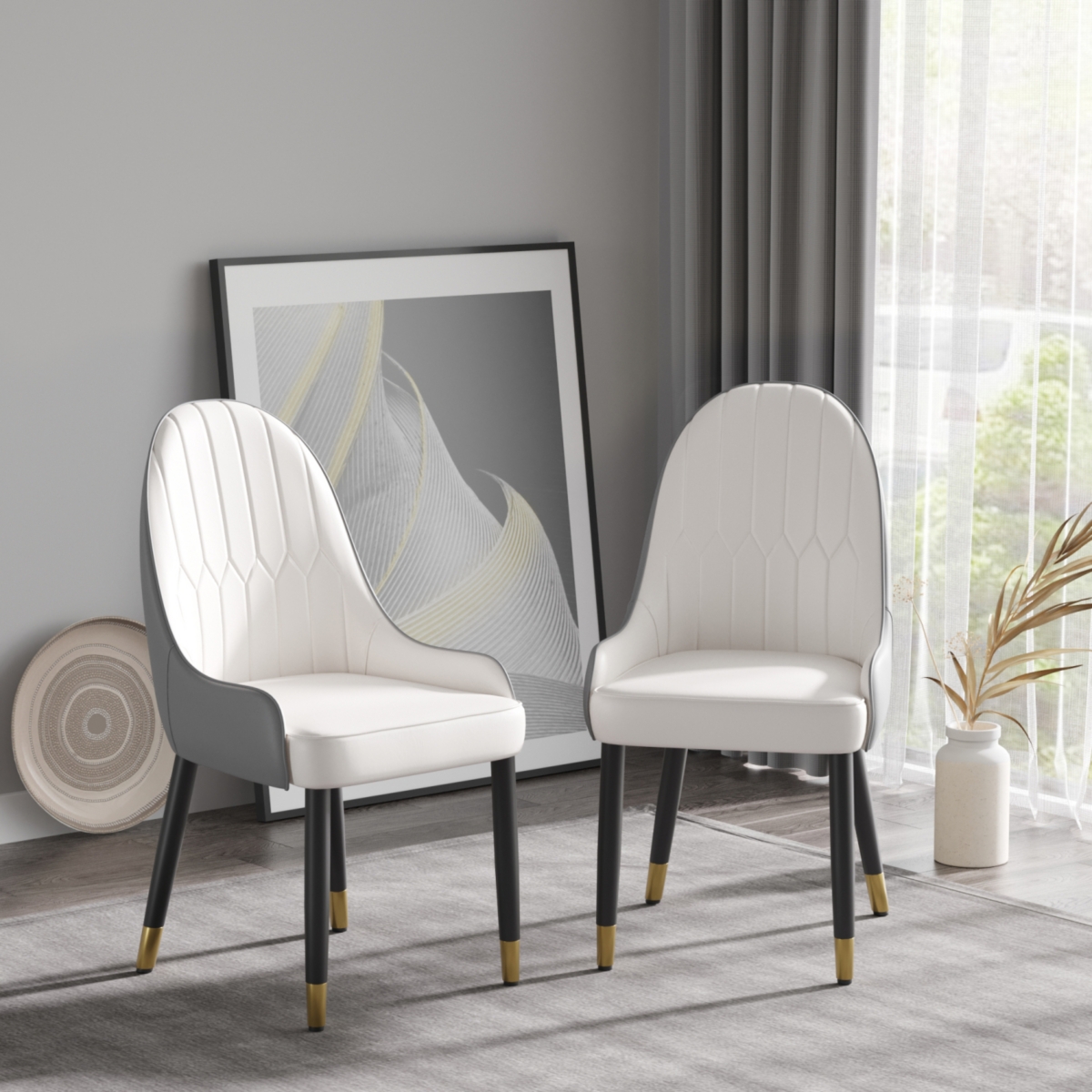 Click here for Simplie Fun Modern Upholstered Dining Chair with S... prices