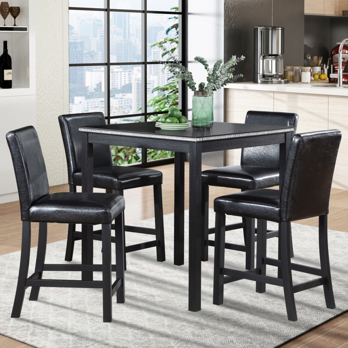 Click here for Simplie Fun Elegant Counter-Height Dining Set Tabl... prices