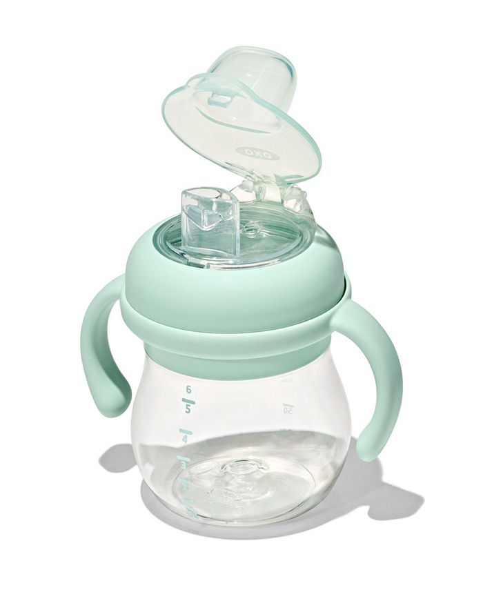 OXO Tot Transitions Soft Spout 6 Oz Sippy Cup with Removable Handles ...