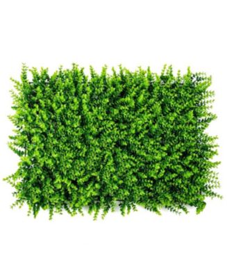 Slickblue 12 Pieces 16 x 24 Inch Artificial Eucalyptus Hedge Plant ...