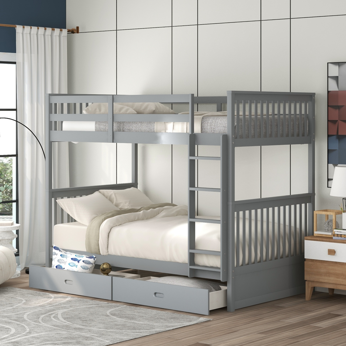 Click here for Streamdale Twin-Over-Twin Bunk Bed With Ladders An... prices