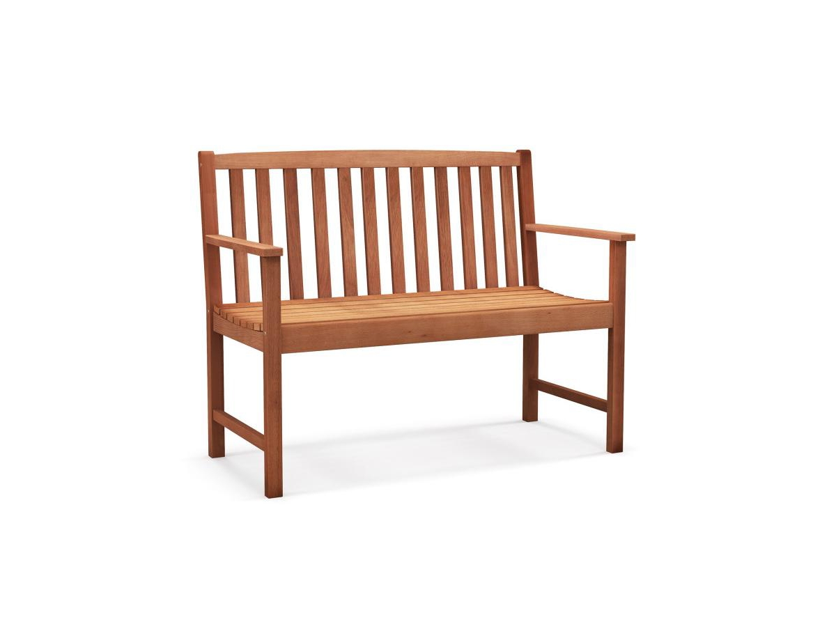 Click here for Slickblue 2-Seat Patio Wood Bench with Cozy Armres... prices
