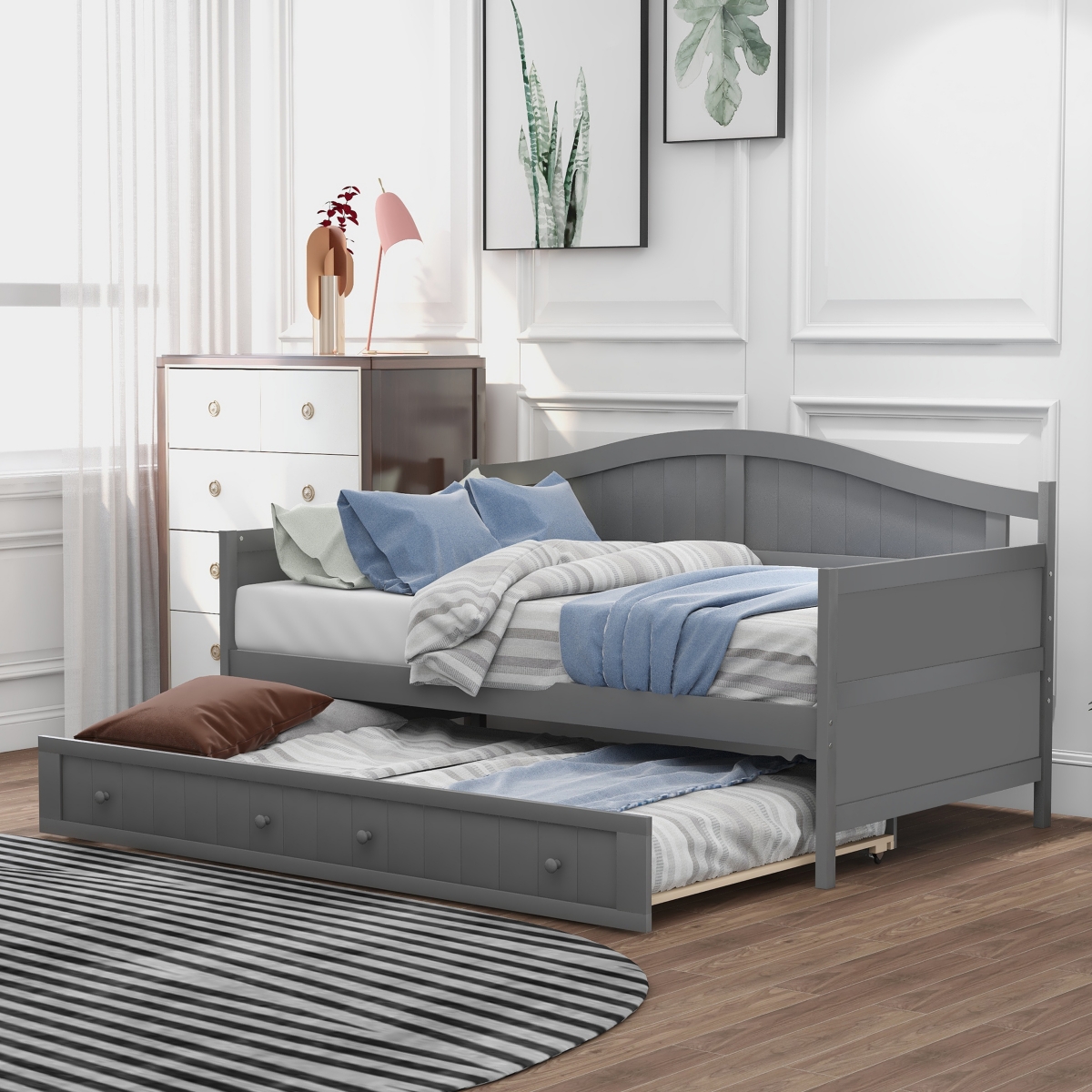 Click here for Streamdale Twin Wooden Daybed With Trundle Bed  So... prices