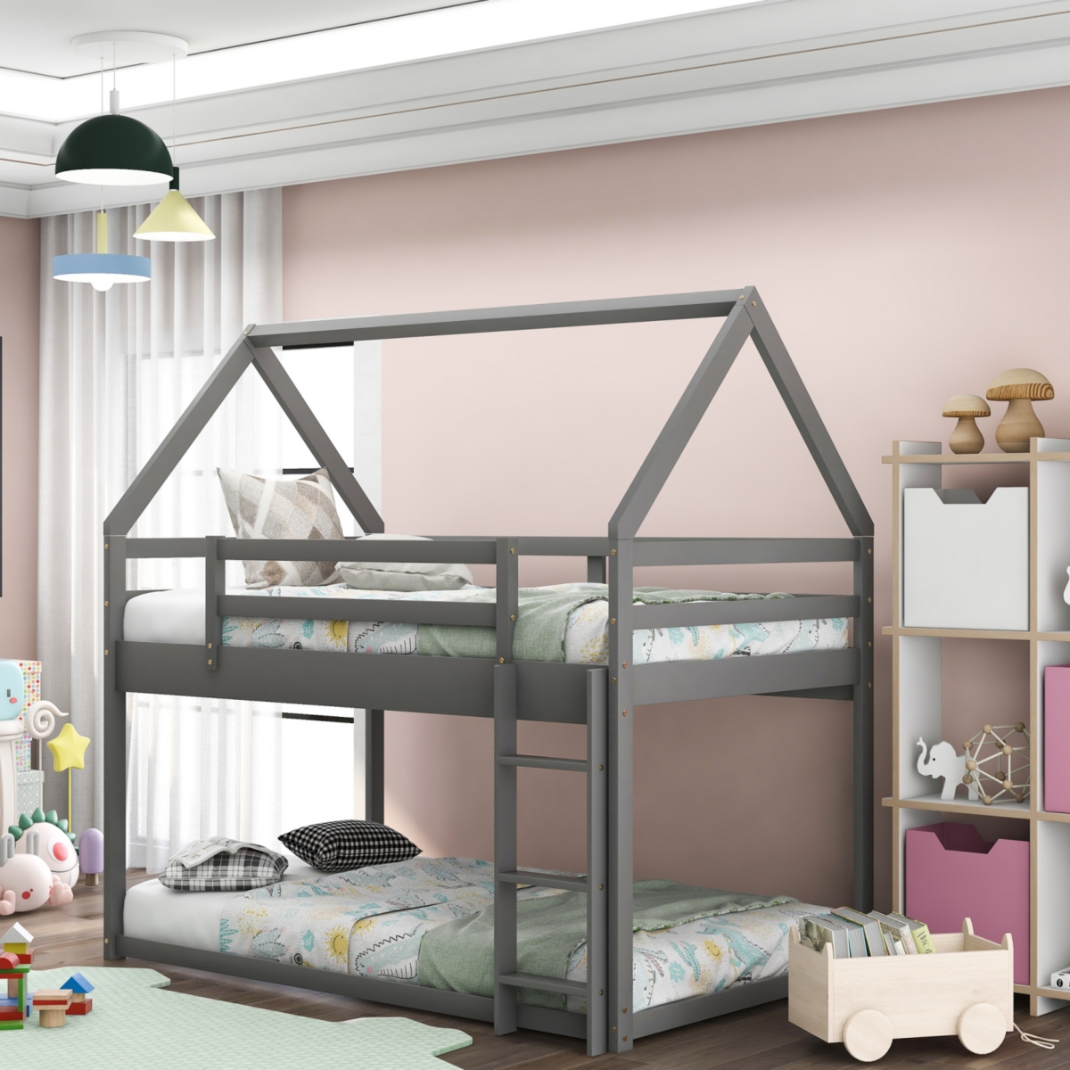 Click here for Streamdale Furniture Twin Over Twin Low Bunk Bed... prices