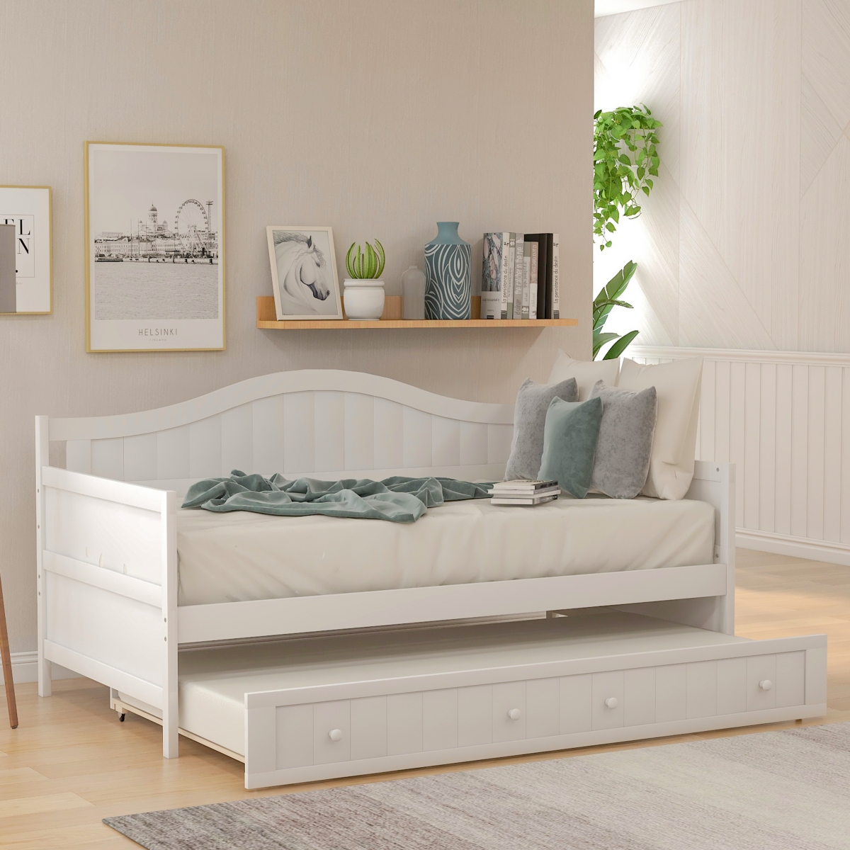 Click here for Streamdale Twin Wooden Daybed With Trundle Bed  So... prices