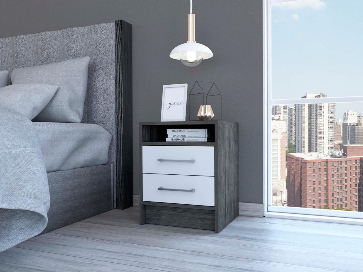 Click here for Streamdale Eter Nightstand  Superior Top  Two Draw... prices