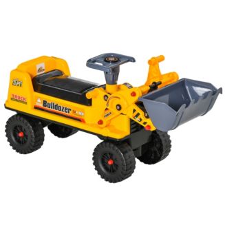 Streamdale Furniture Ride-On Bulldozer with Under-Seat Storage for Toys ...