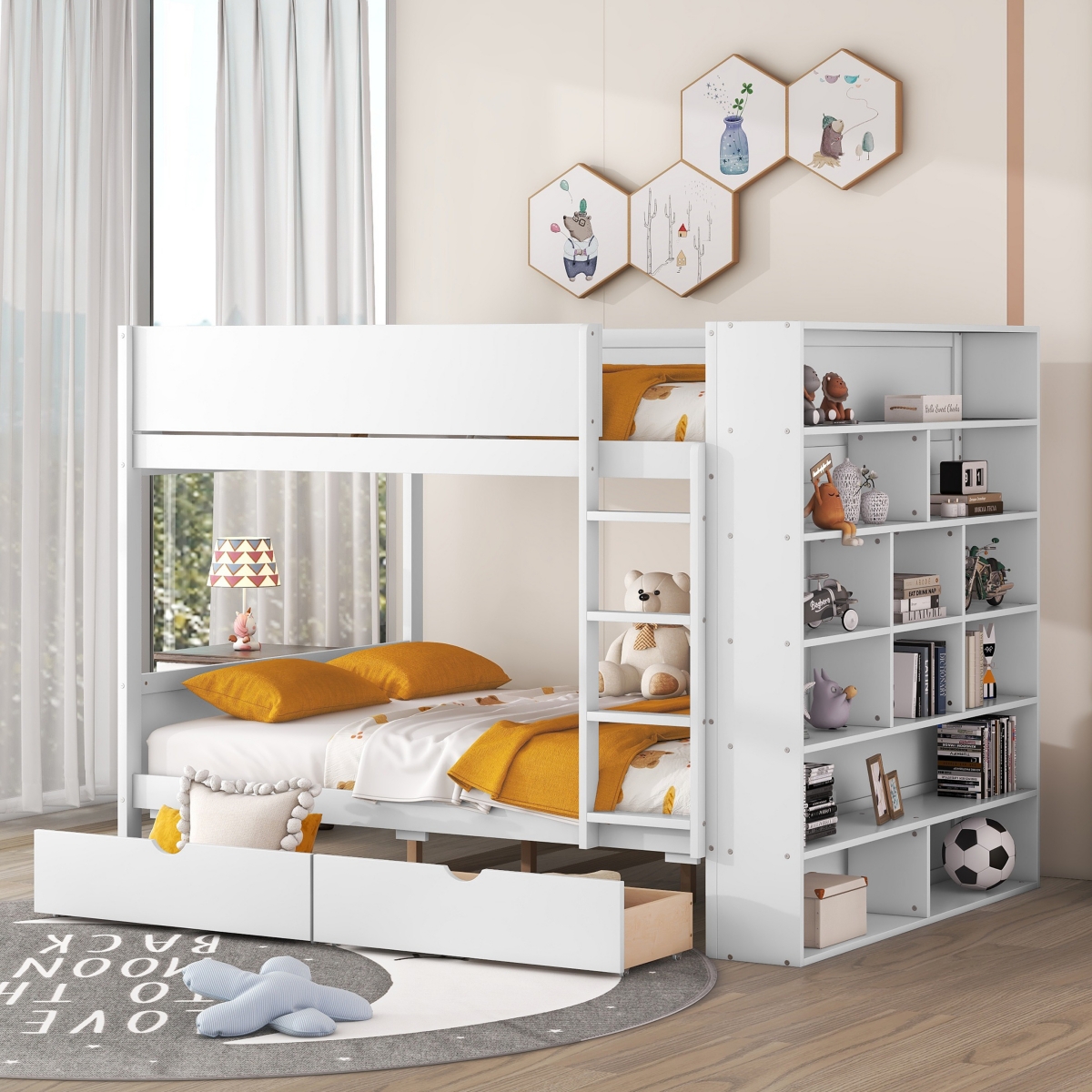 Click here for Streamdale Full Over Full Bunk Bed With 2 Drawers... prices